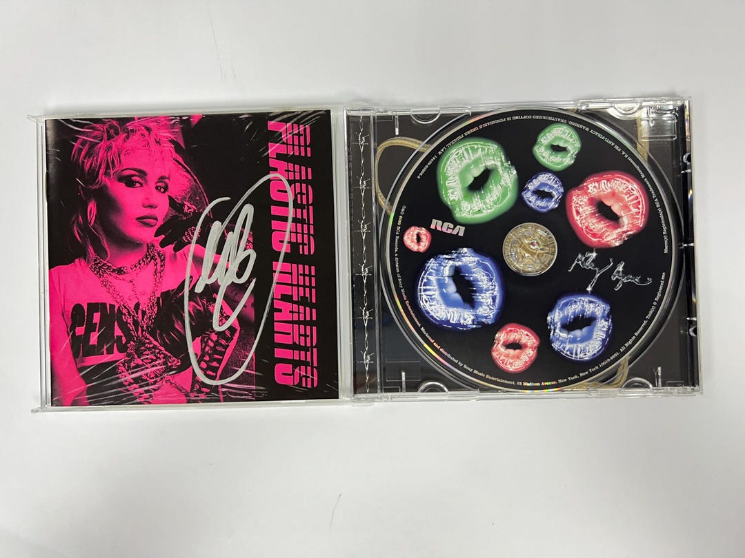 Autograph Signed Miley Cyrus CD Album - Etsy