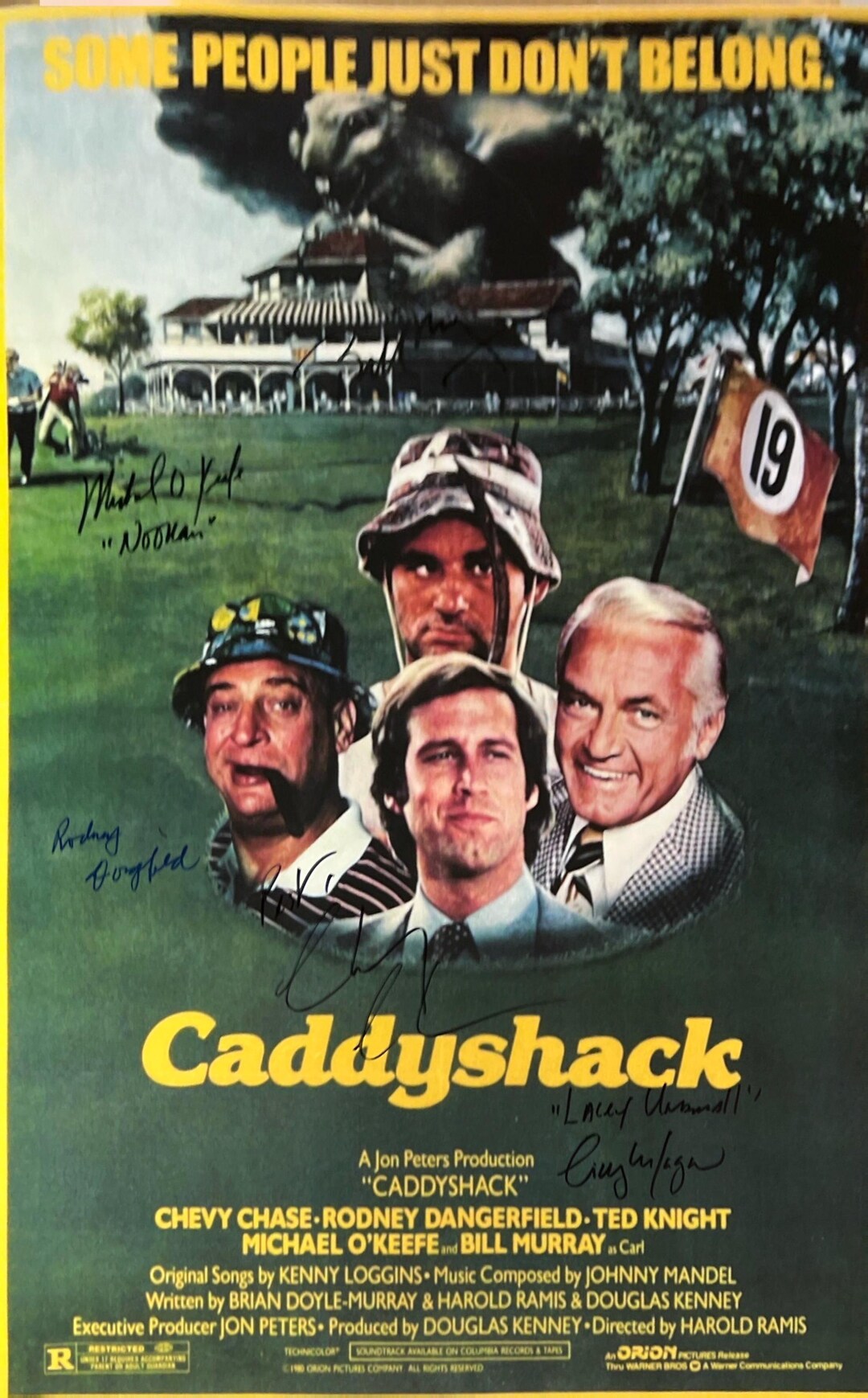 Autograph Signed Caddyshack Poster - Etsy
