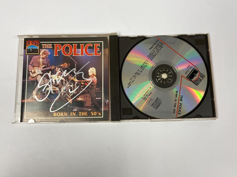 Autograph Signed Police Born in the 50s CD - Etsy