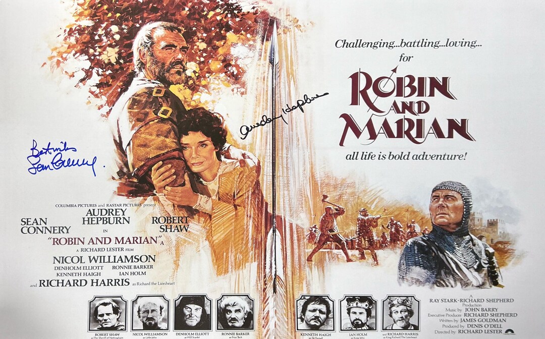 Autograph Signed Robin and Marian Poster COA - Etsy