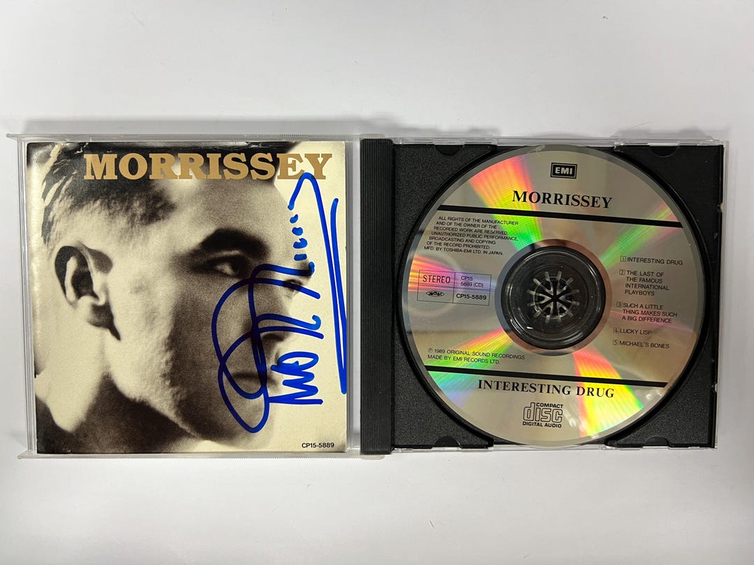 Autograph Signed Morrissey CD COA - Etsy