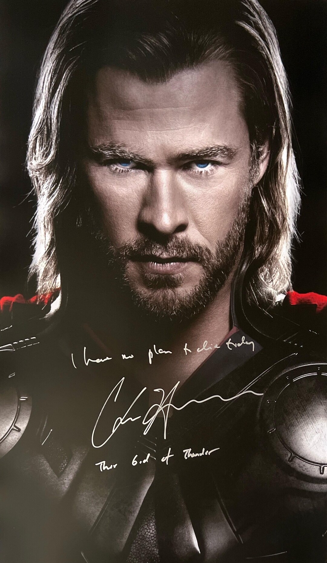 Autograph Signed Thor Poster COA - Etsy