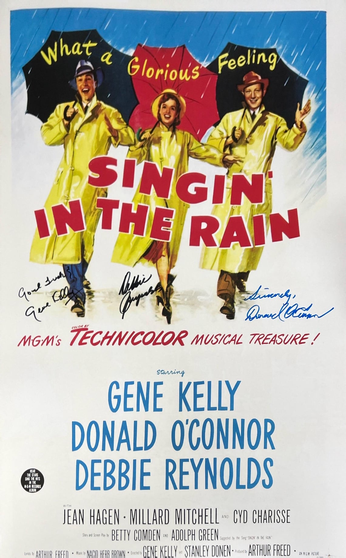 Autograph Signed Singin' in the Rain Poster - Etsy