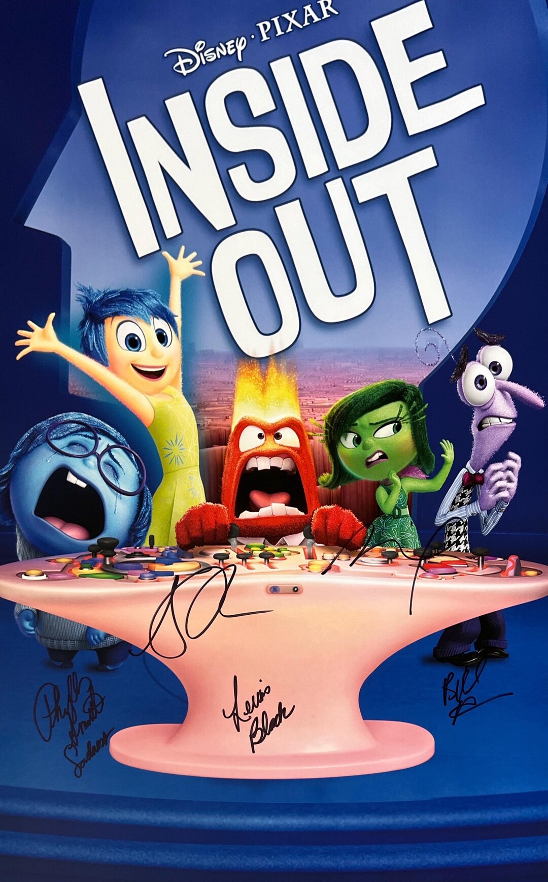 Autograph Signed Inside Out Poster COA - Etsy