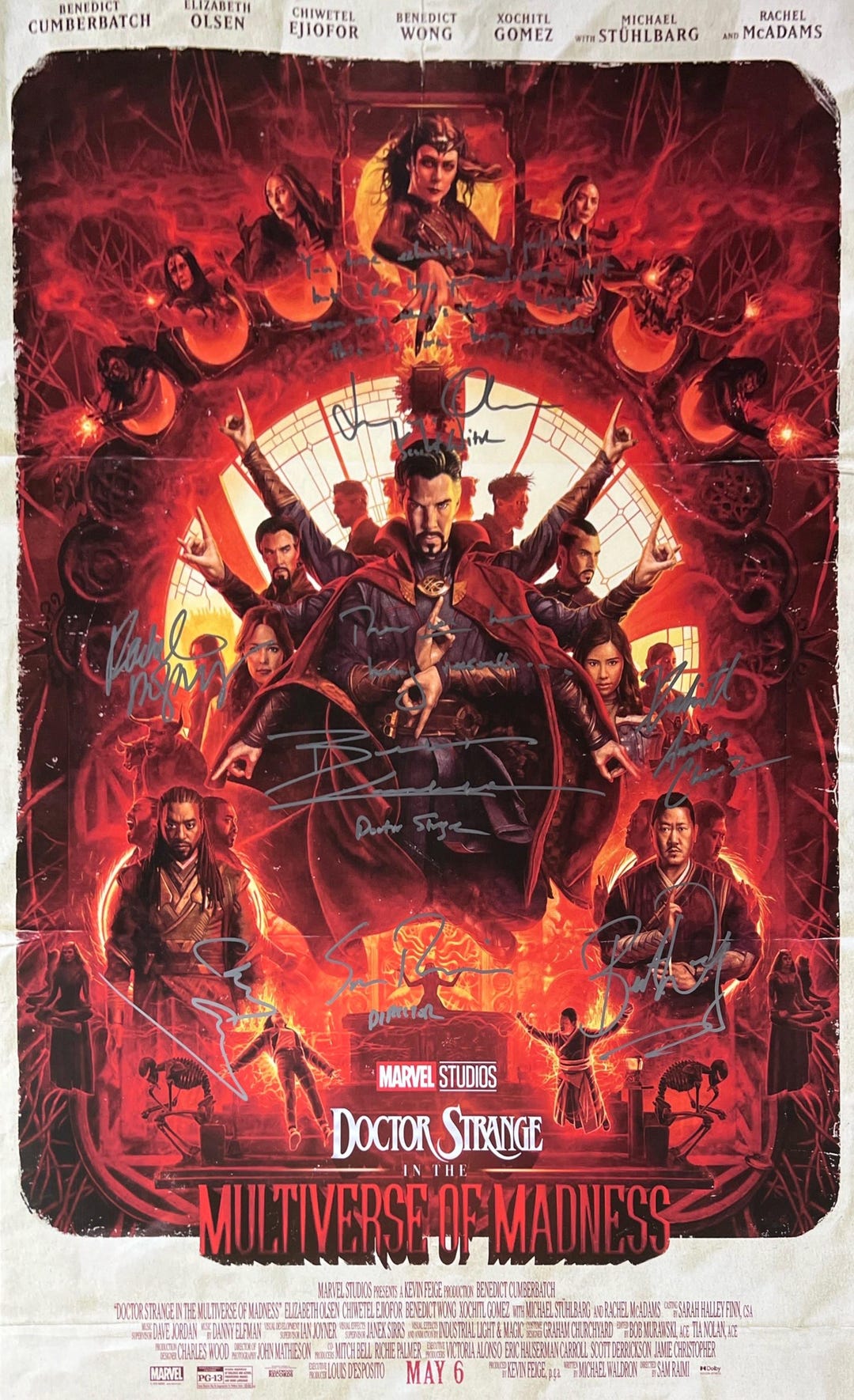 Autograph Signed Multiverse of Madness Poster COA - Etsy