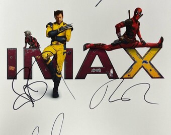DEADPOOL and WOLVERINE 2 Cast-members Signed Movie Poster Coa ...