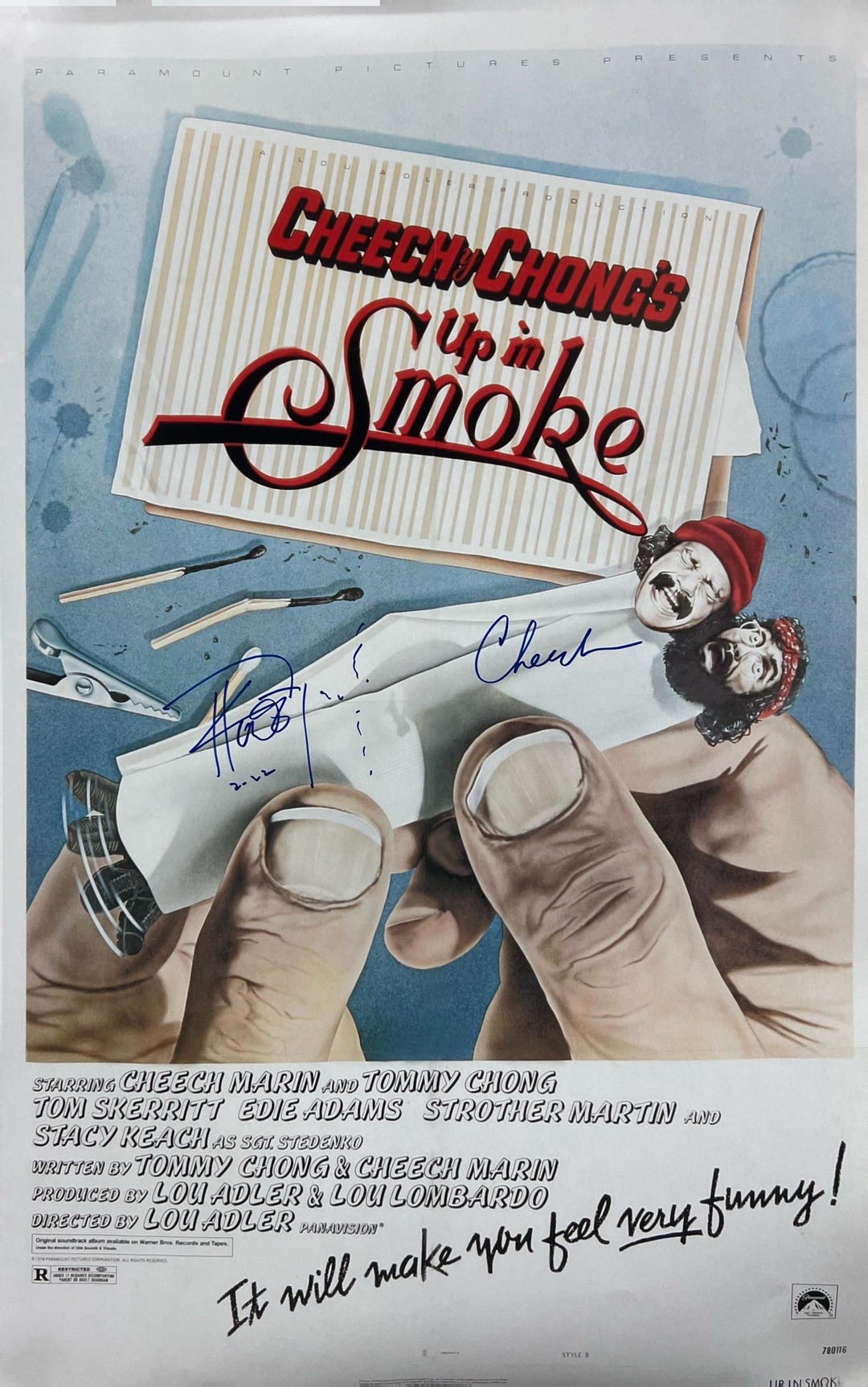 Autograph Signed Cheech and Chong Poster COA - Etsy