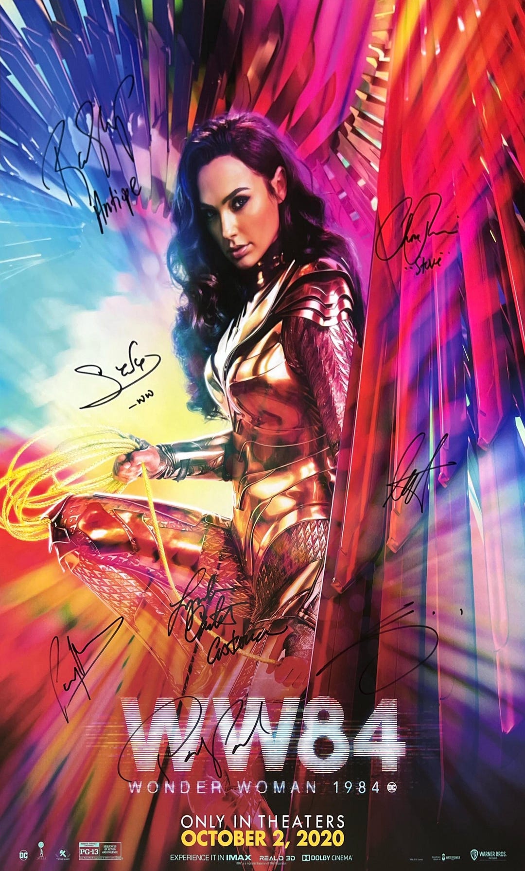 Autograph Signed Wonder Woman 1984 Poster - Etsy