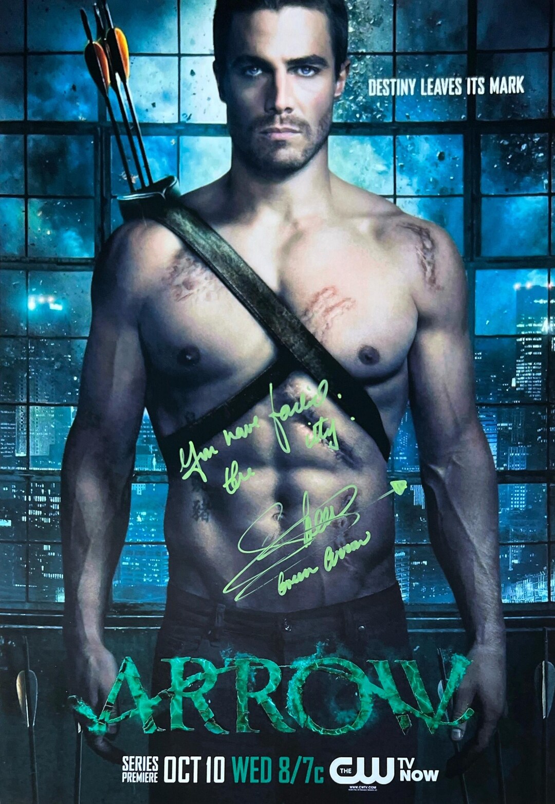 Autograph Signed Arrow Poster - Etsy