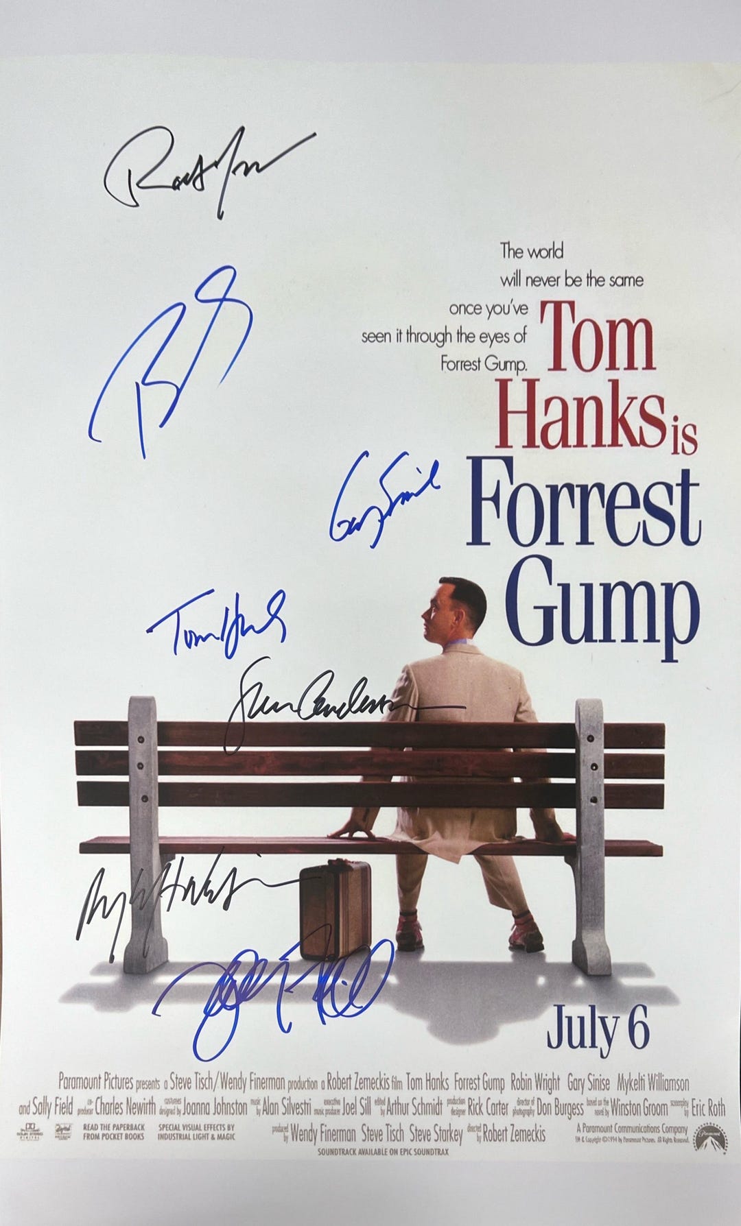 Autograph Signed Forrest Gump Poster - Etsy