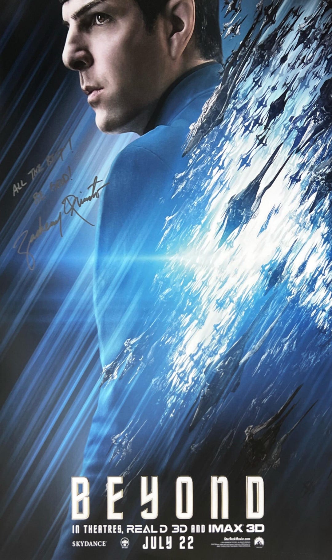 Autograph Signed Star Trek Beyond Poster - Etsy