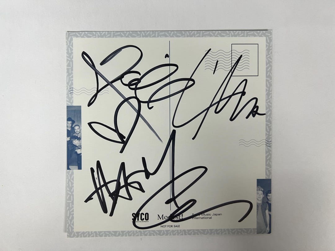 Autograph Signed One Direction CD Card COA - Etsy