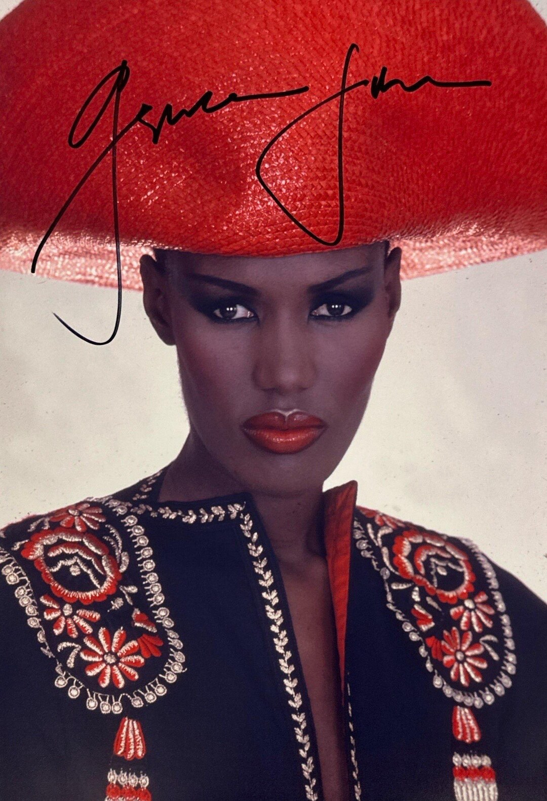 Autograph COA Signed Grace Jones Photo - Etsy