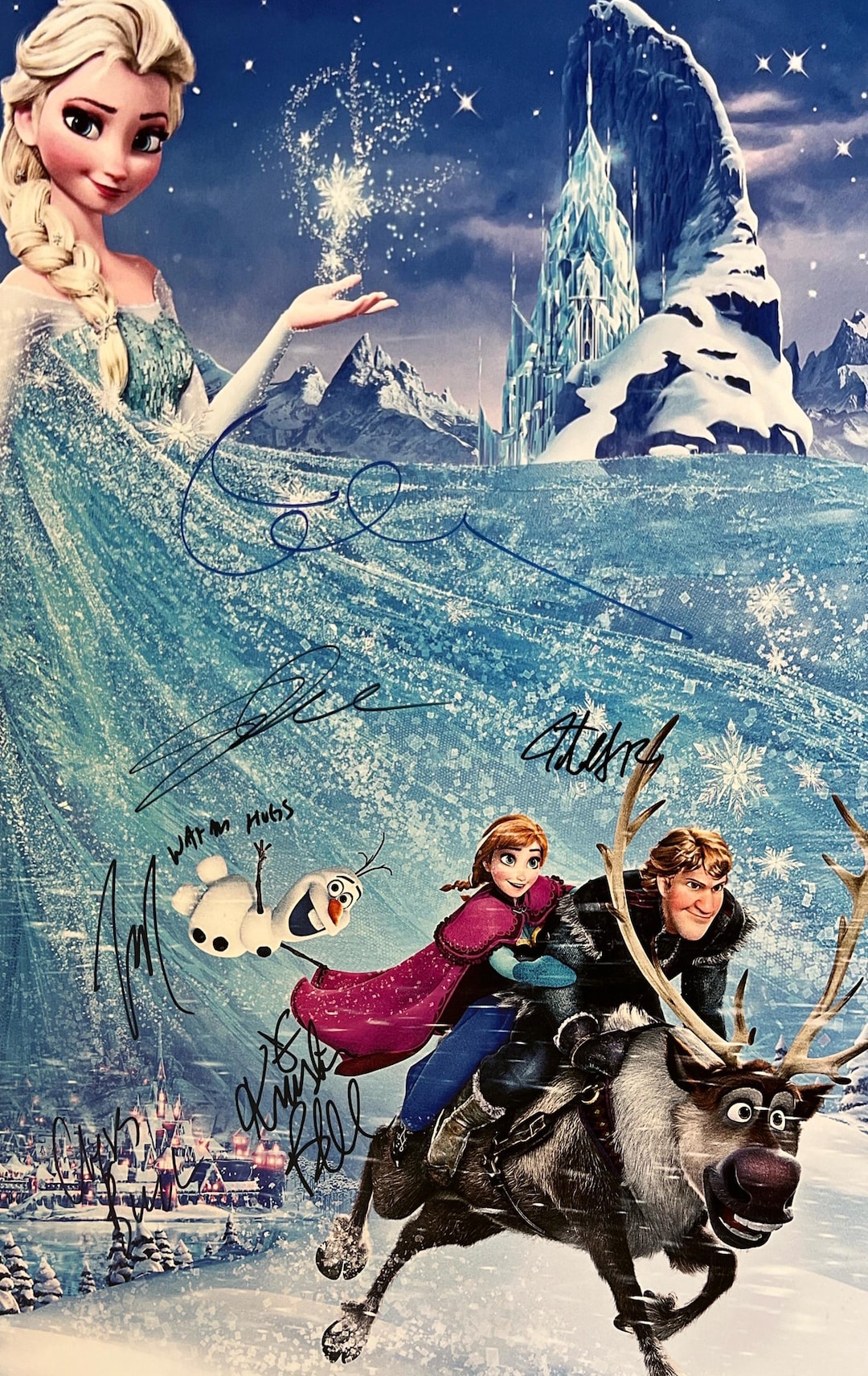 Autograph Signed Frozen Poster COA - Etsy
