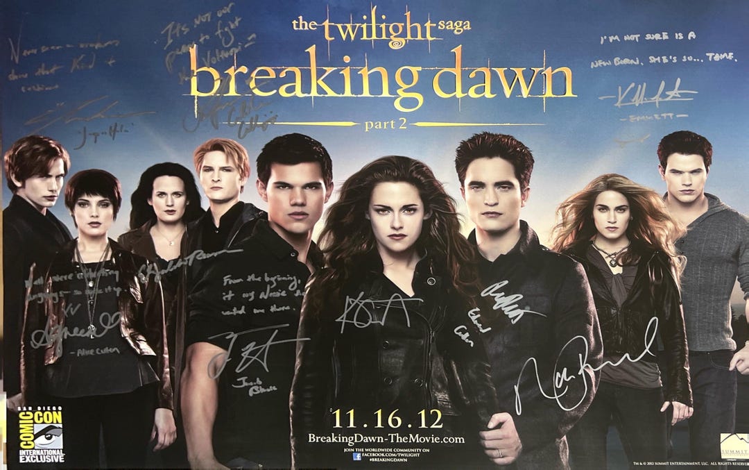 Autograph Signed Twilight Poster - Etsy