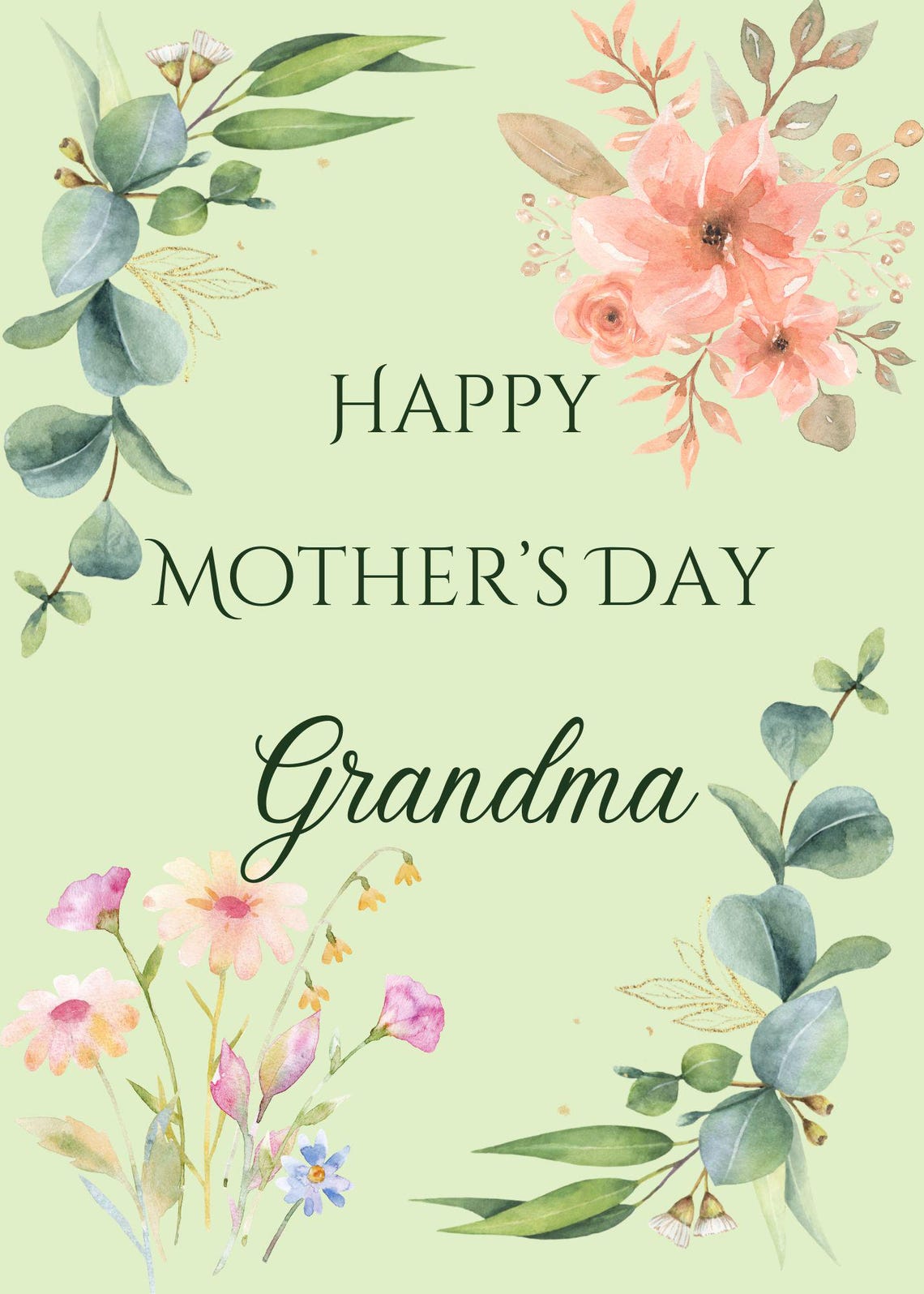 Mother’s Day Cards for Grandma - Etsy