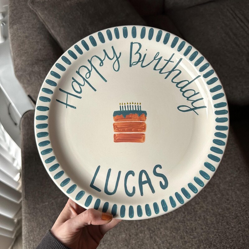 Birthday Plate - Etsy