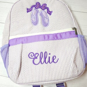 Ballet Dance Bag, Seersucker Backpack, Girl Dance Backpack ...
