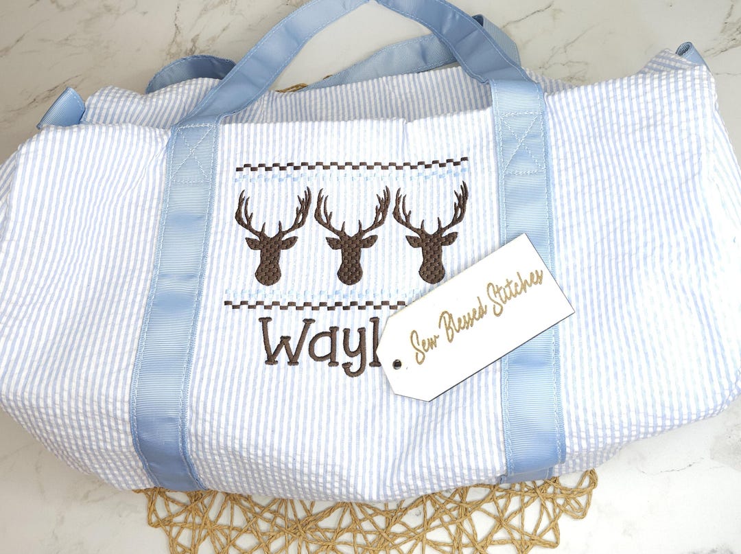 Personalized Duffel Bag, Boy Deer Trio Duffle Bag, Boy Overnight Bag ...