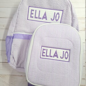 Personalized Seersucker Backpack Faux Smocked Backpack Girl - Etsy