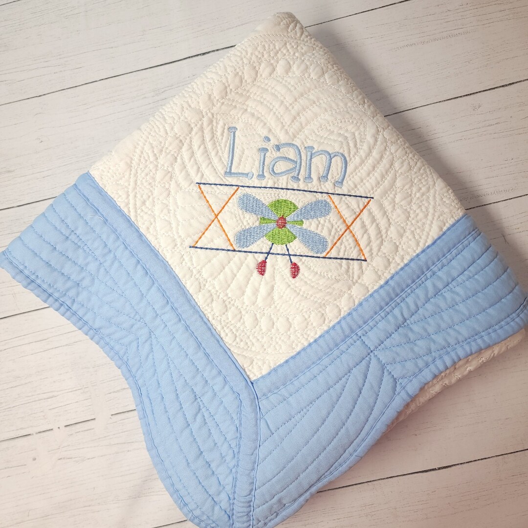 Custom Baby Quilt, Personalized Baby Quilt, Boy Baby Quilt, Keepsake ...