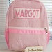 Personalized Seersucker Backpack, Faux Smocked Seersucker Backpack ...