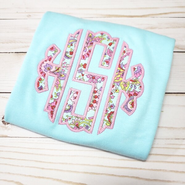 Scallop Applique Monogram Font - Etsy