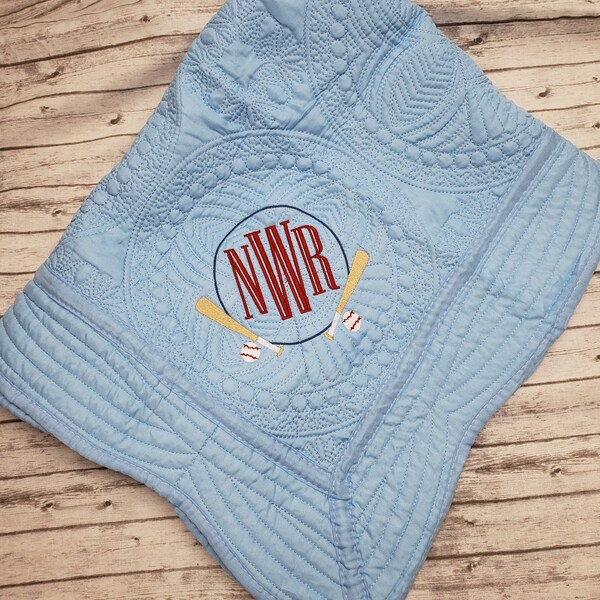 Baseball Baby Quilt - Etsy