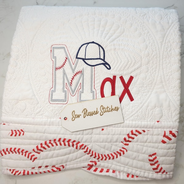 Baseball Baby Quilt - Etsy