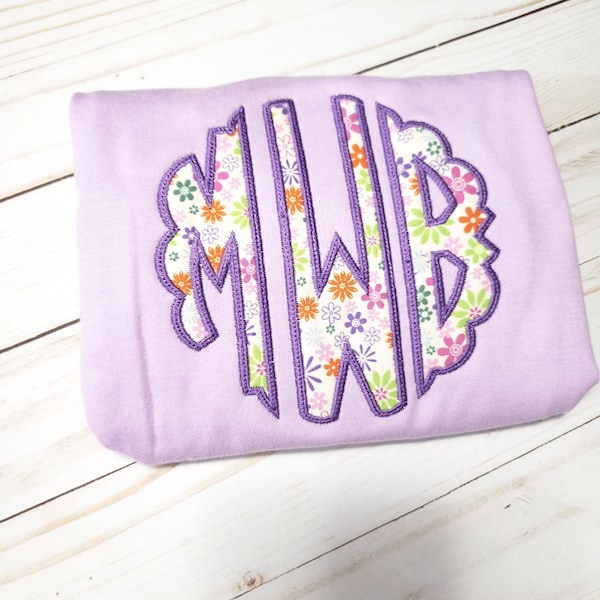 Monogram Applique - Etsy