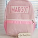 Personalized Seersucker Backpack, Faux Smocked Seersucker Backpack ...