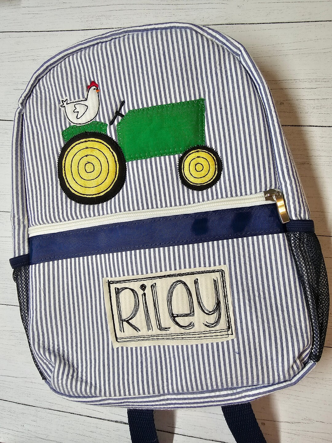 Boy Tractor Backpack, Custom Boy Backpack, Personalized Boy Backpack ...