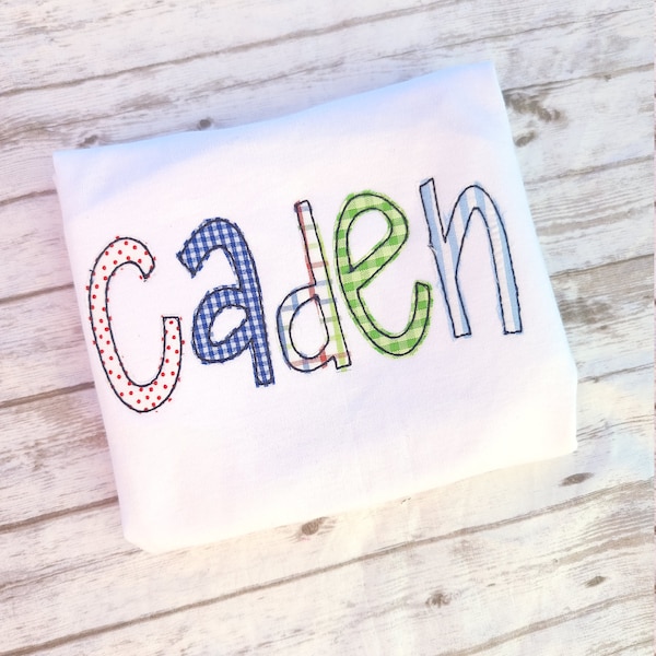 Applique Name - Etsy