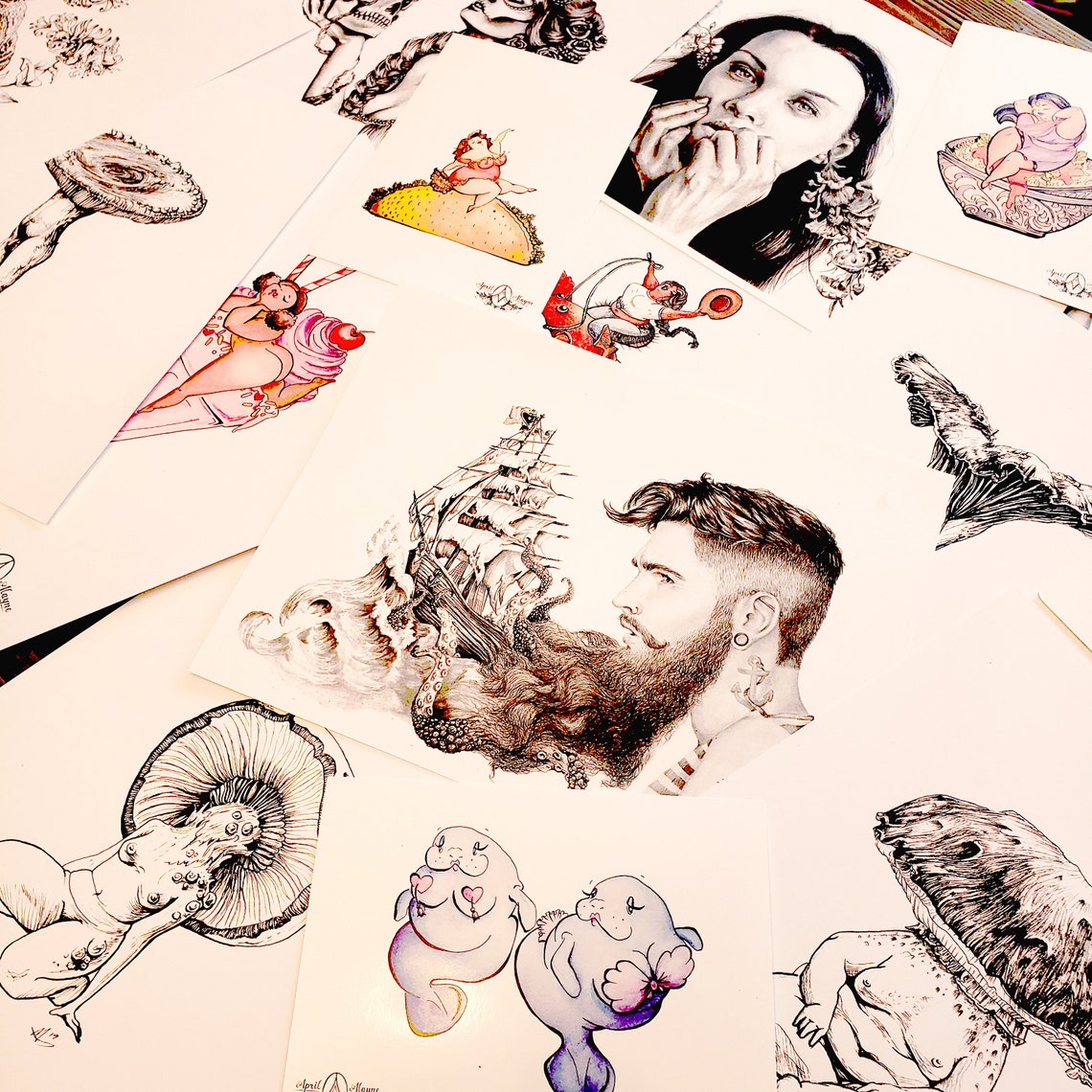 Mystery Package Artwork april Alayne Surprise - Etsy