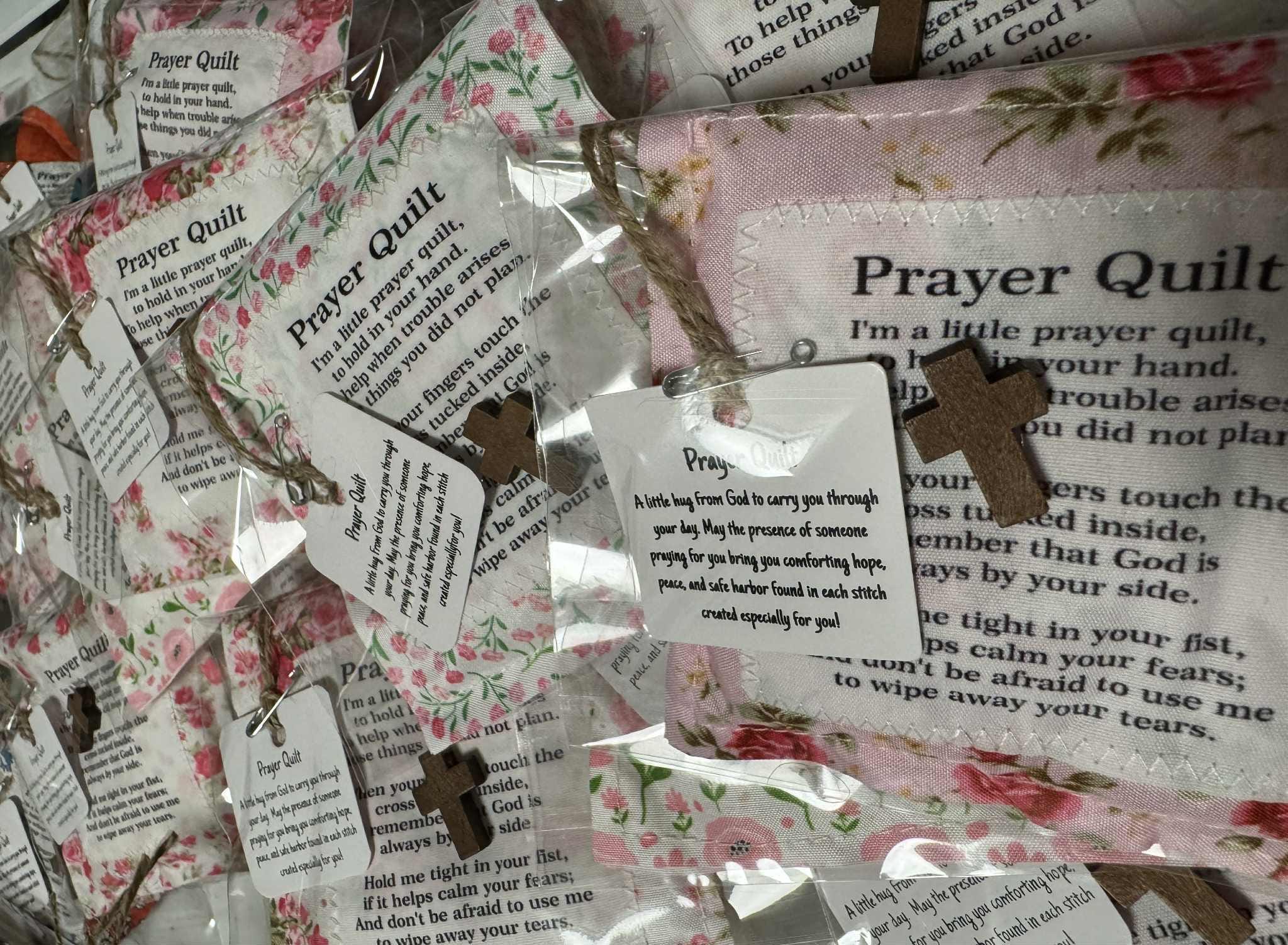 Prayer Quilt Pocket Size - Heart and Square Shapes Available - Also ...
