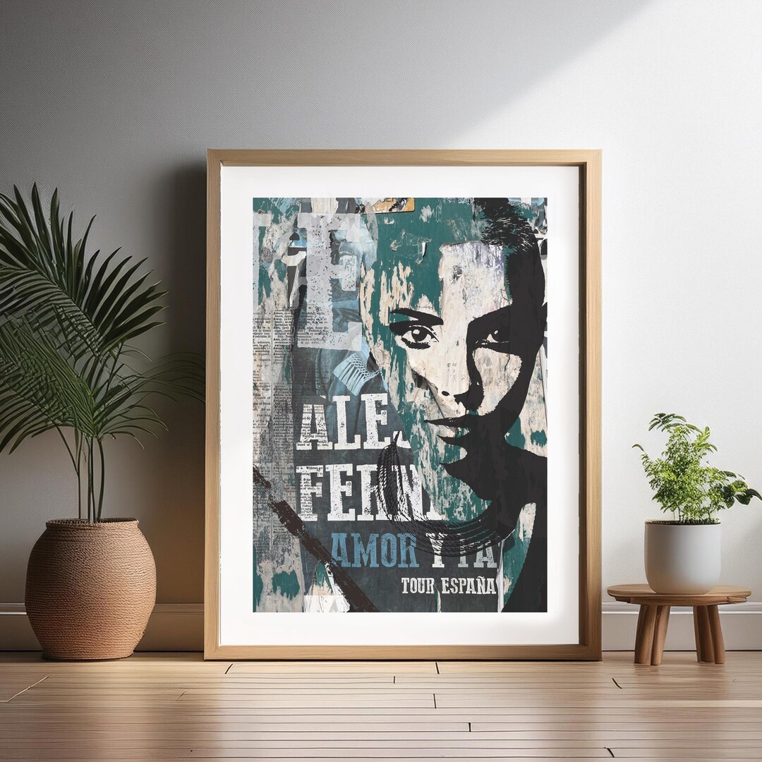 Stylish Female Portrait Collage Art Print - Etsy