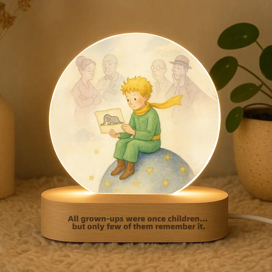 Personalized Little Prince Night Light-custom Quote LED Lamp for Kids ...