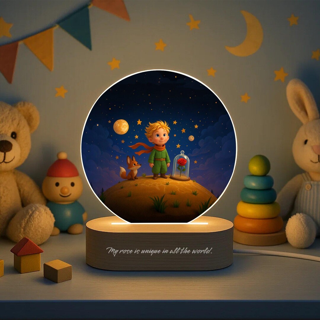 The Little Prince Night Light,led Nursery Lamp,kids Room Decor,literary ...