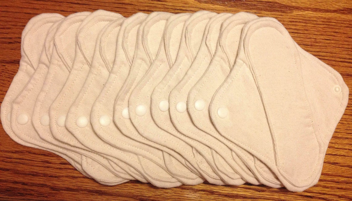 3 Pantiliners Natural- 100% Cotton Flannel - Etsy