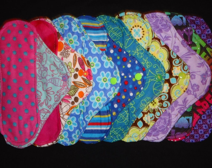 Set of Six (6) Custom Cloth Panty Liners - Etsy