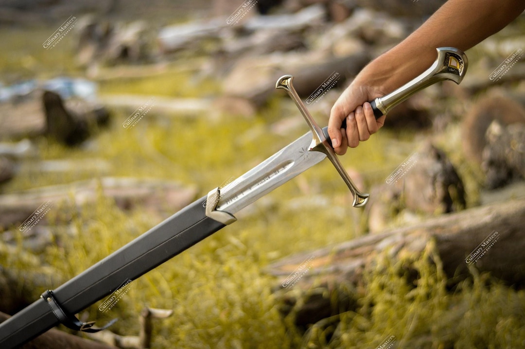 Anduril Sword of Aragorn With Free Scabbard, Lord of the Rings King ...
