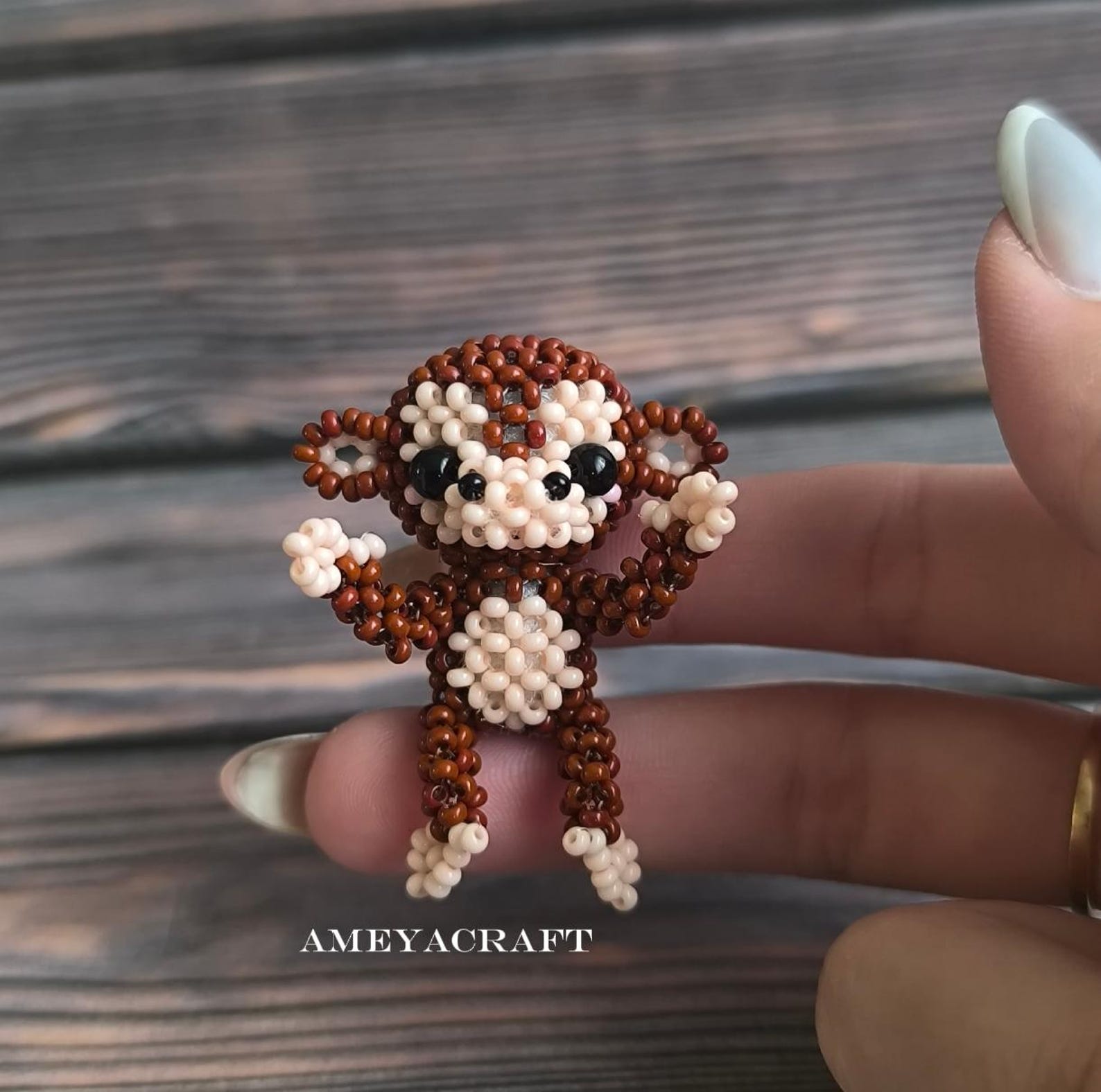 Handcrafted Beaded Monkey Figurine - Etsy