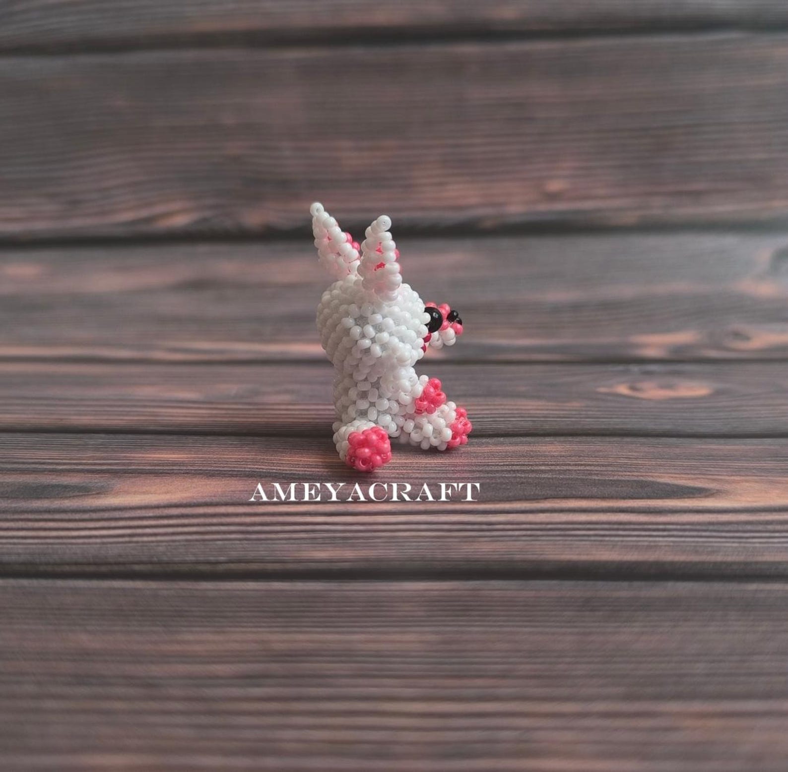 Handcrafted Beaded Mangle Figurine: Unique Beadwork Gift - Etsy