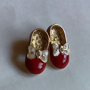 Retro Ruby Red Slippers Shoes Jewelry Brooch Pin - Etsy