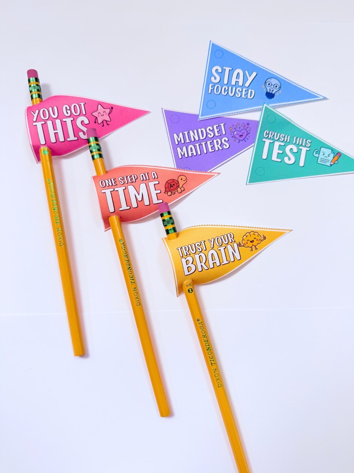 Motivational Pencil Toppers, Student Testing Encouragement, Growth ...