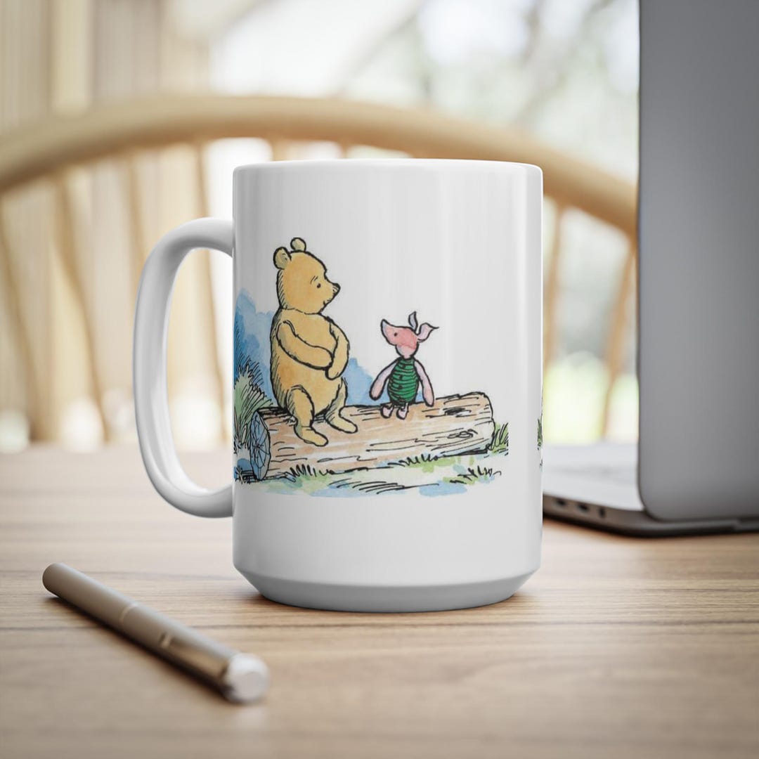 Winnie the Pooh and Piglet Mug, Coffee Cup, Tea Mug, Cute Gift, Kitchen ...
