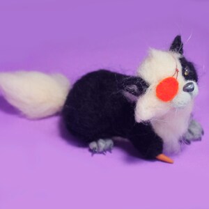 Needle Felted Pirate Cat Figurine | Handmade Last Unicorn Sculpture ...