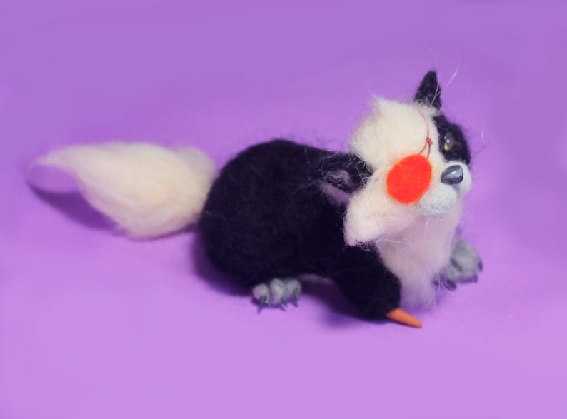 Needle Felted Pirate Cat Figurine | Handmade Last Unicorn Sculpture ...