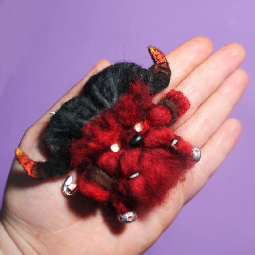 Ornn Brooch Plushie Pin Patch League of Legends Fanmade Needle Felted ...