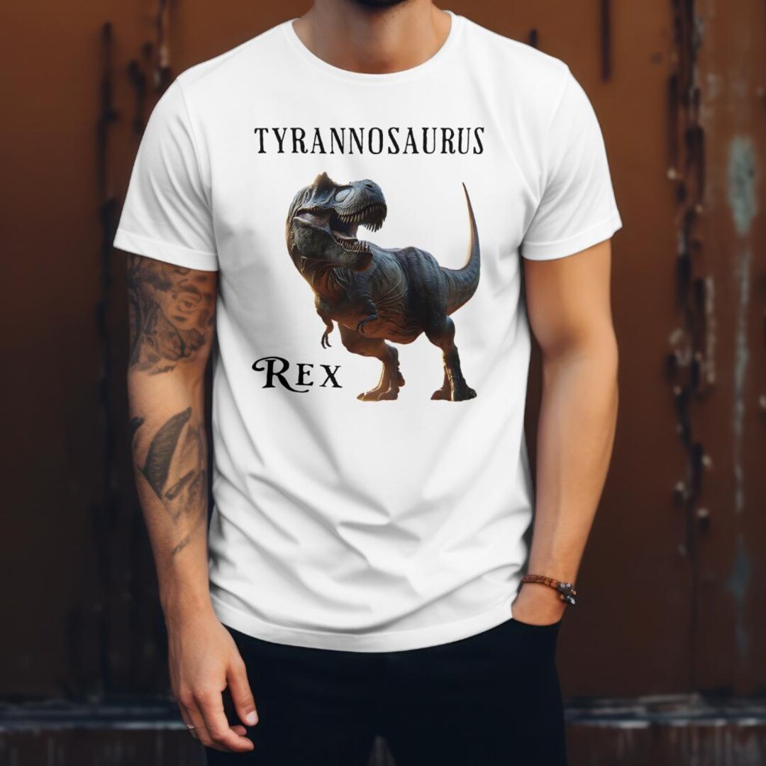 T-rex, Tyrannosaurus Rex Unisex Heavy Cotton Tee, Dinosaur Graphic T ...